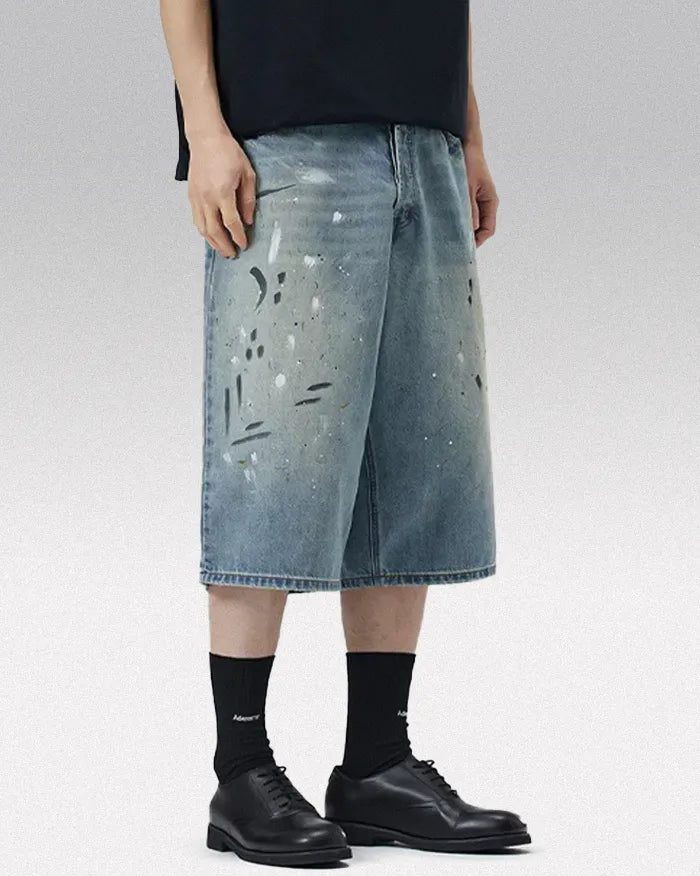 Y2k baggy jorts "Spectron"